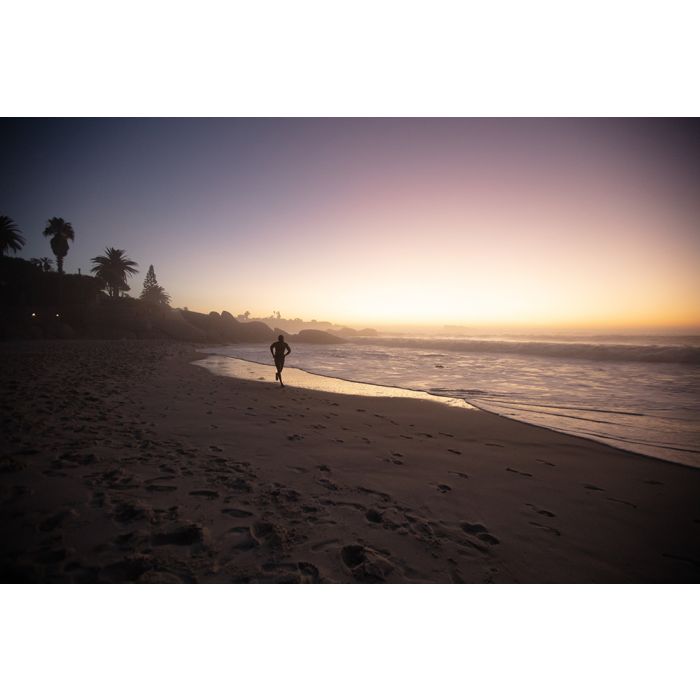 Businessman-Cape Town-Man running by the beach