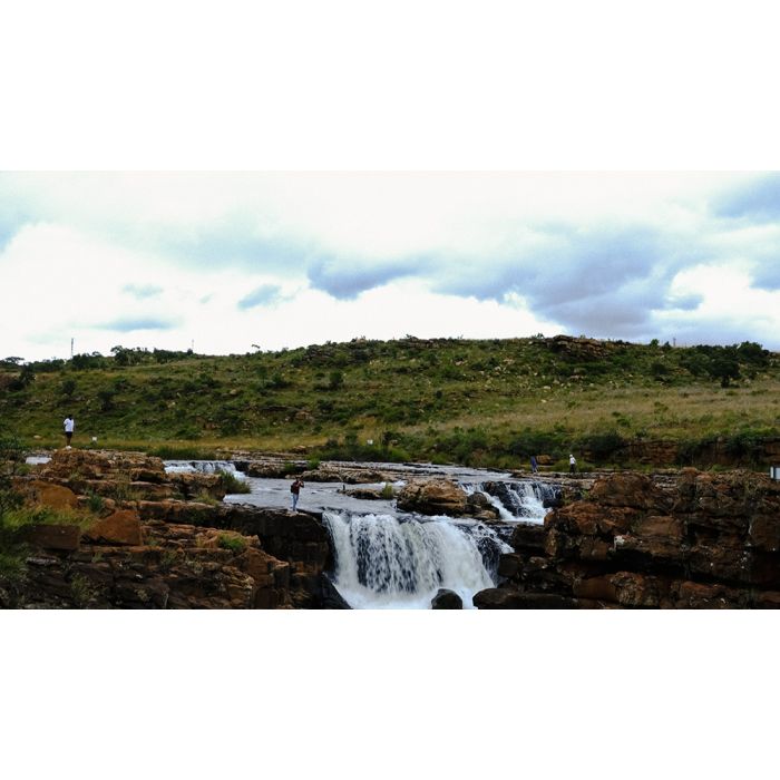 Family - Limpopo - Waterfall and rocks