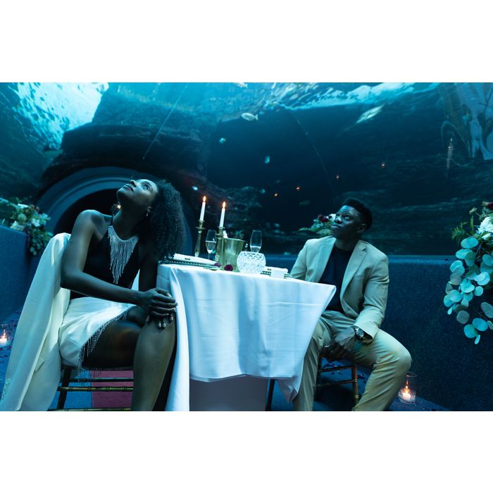 The Proposal-Two Oceans Aquarium Cape Town-Couple Looking At A Tank Of Fish
